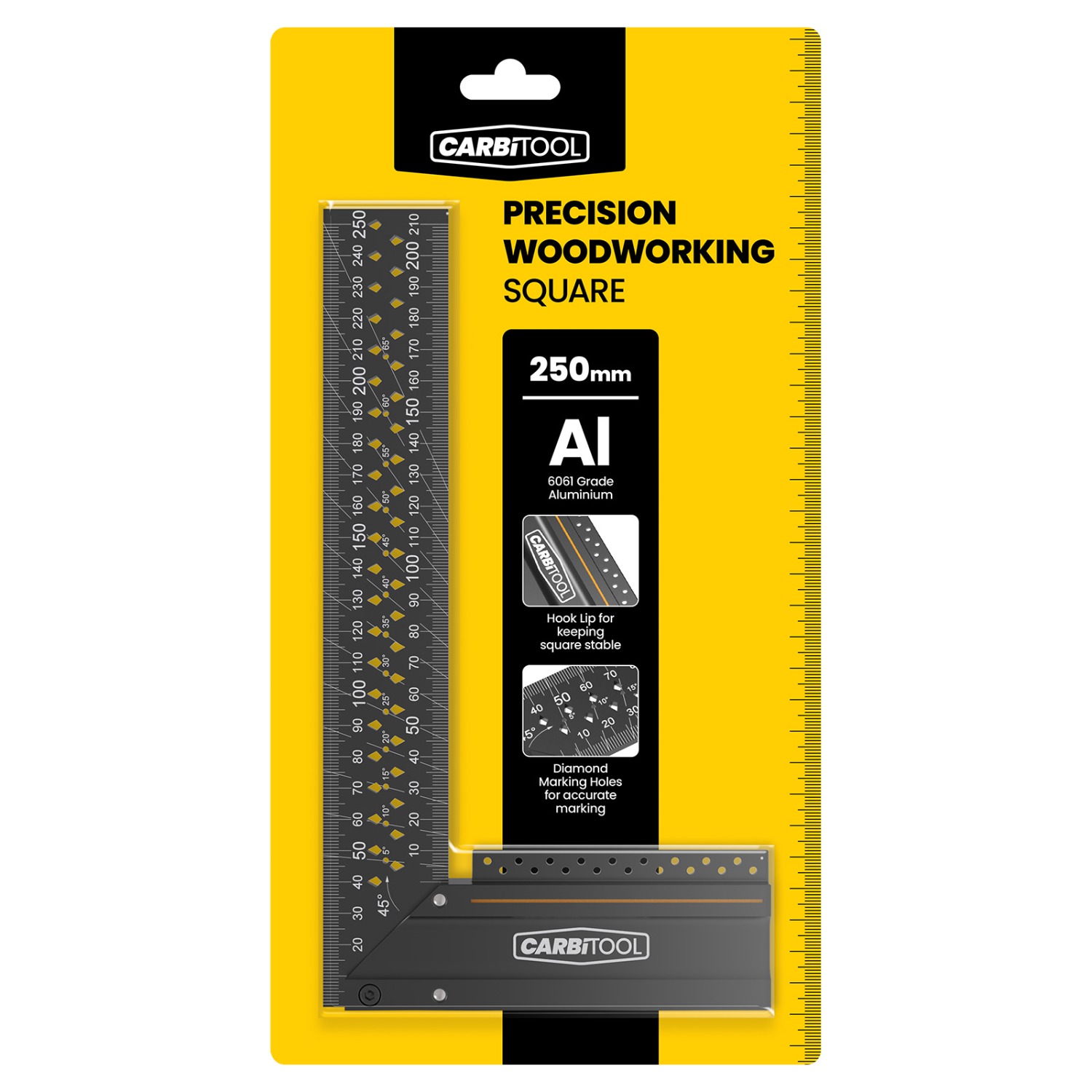 Precision Woodworking Square - Carbitool